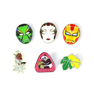 China Custom Design 3D Logo Hard Soft Enamel Metal Magnetic Badge Lapel Pin for Suit Boys With Backing Card for sale