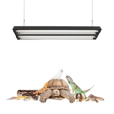 Cina Lampadina di Hood Dual Reptile Light Fixture 24W 48W T5 HO Linear UVB di terrario in vendita