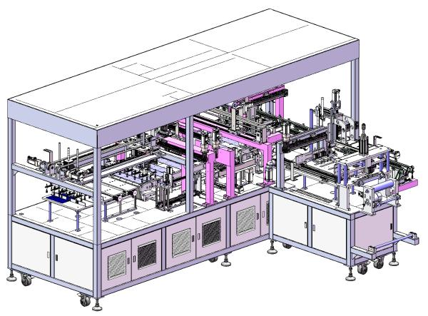 Quality Automated Glass Loading and EVA Laying/Wiring Assembly Integrated Production Line for Solar Panels for sale