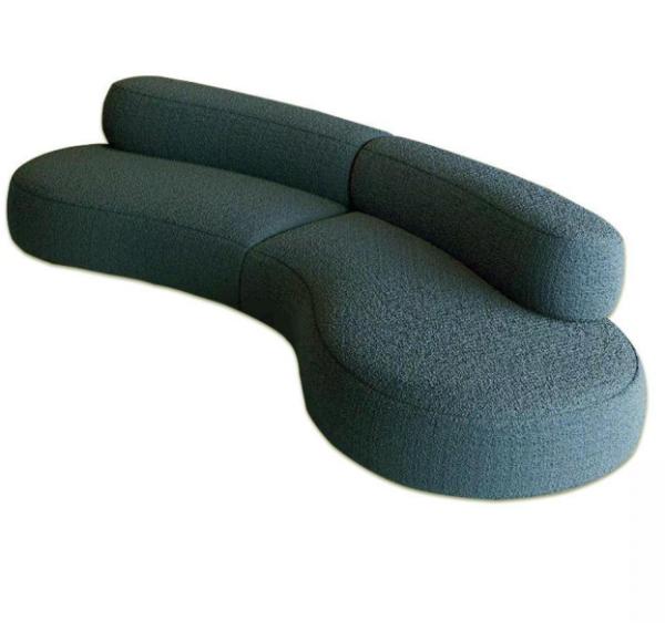 Quality Modern S-Shaped Curved Compression Sofa Apartment Furniture Compressed Design for sale