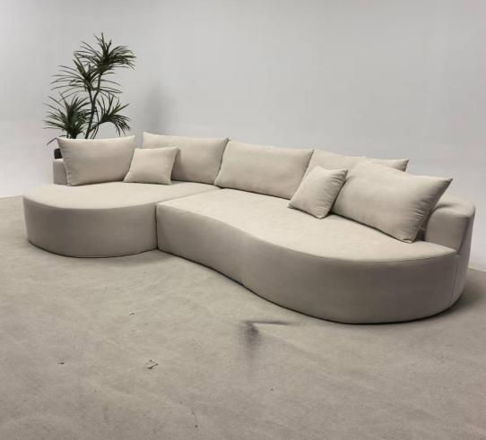 Quality Curved Apartment Sofa Modern Minimalist Compression Furniture Design for sale