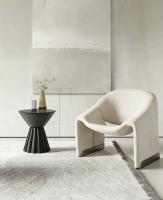 Quality Designer Sculptural Single Sofa Modern Minimalist Lounge Chair for Living Room for sale