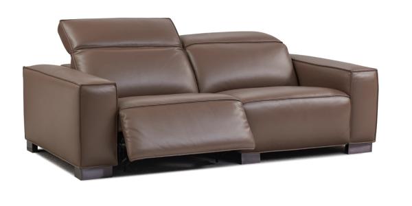 Quality Modern Mocha Brown Adjustable Head Electric Living Room Sofa for sale