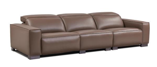 Quality Modern Mocha Brown Adjustable Head Electric Living Room Sofa for sale
