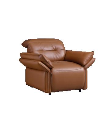 China Top-Grain Leather Power Recliner Chair Ergonomic Lounge Sofa Modern Functional Chair for sale