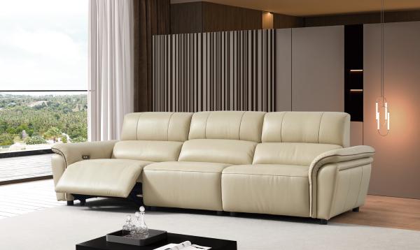Quality Cream Wind Belt Flip Cup Holder Function Sofa Modern Apartment Furniture for sale