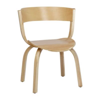 China Modern Bentwood Dining Chair Solid Ash Wood Curved Back Design for sale