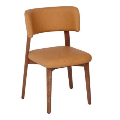 China Mid-Century Modern Solid Wood Dining Chair Scandinavian Minimalist Design for sale