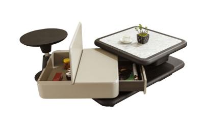 China Modern Extendable Coffee Table Set with Side Table Apartment Furniture for sale