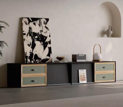 China American TV Cabinet Coffee Table Combination Modern Light Luxury TV Cabinet for sale