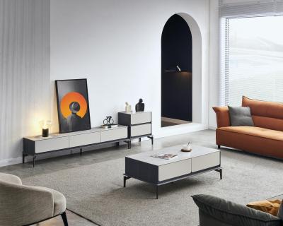 China Italian Style Light Luxury Modern Minimalist TV Cabinet for sale