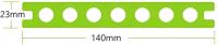 China Second generation round hole double-sided co extruded outdoor WPC flooring for sale