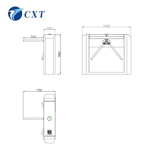 Quality Fully Automatic Tripod Security Gates Anti Collision With Remote Control for sale