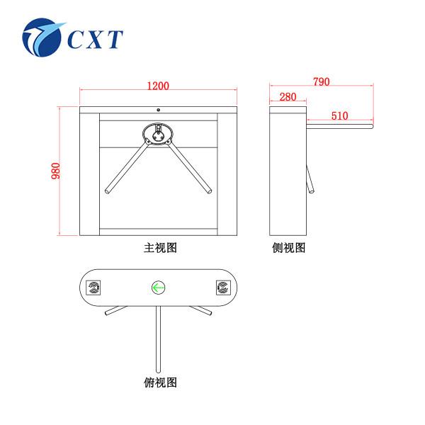 Quality Intelligent Security Gate Turnstile Vertical Tripod Turnstile 316 Stainless for sale