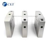 Quality Half Height Glass Swing Turnstile Electric Fingerprint 30-40 People/Min Passing for sale