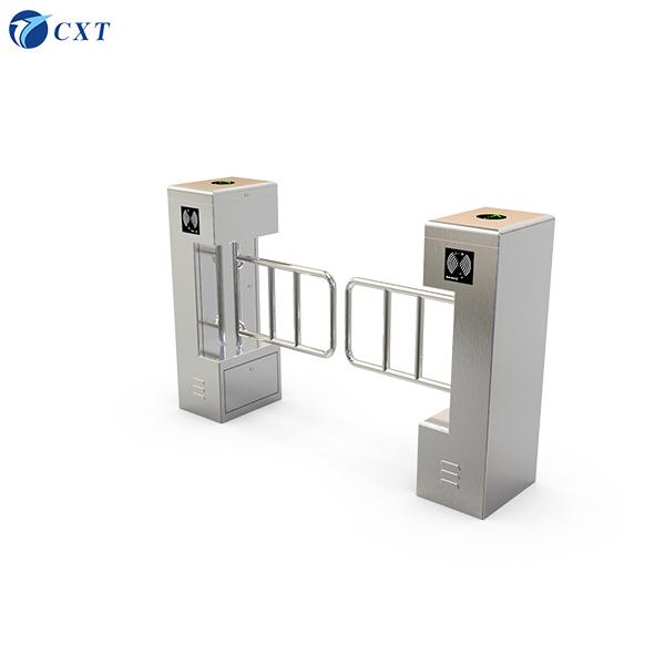 Quality Smart Supermarket Swing Barrier Gate with Brushless Motor Anti-Collision and Face Recognition Access Control System for sale