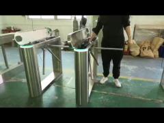 Portão Turnstile Tripódio Vertical aço inoxidável com TCP/IP Interface de Comunicação