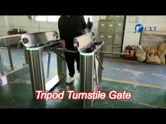 semi-automatic tripod turnstile gate with fingerprint support