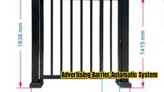 Advertising Barrier Automatic System Pedestrian Gate Straight Multi-application Crowd Control Stanch