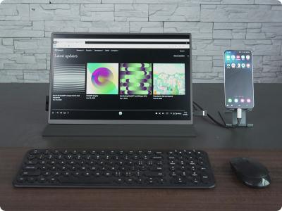 China Leichtgewicht 13,3 Zoll 4k Portable Touchscreen Laptop Monitor 1080P Spielen zu verkaufen