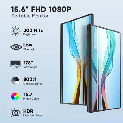 China 1080P HDMI IPS Gaming Portable Monitor Touchscreen USB Tipo C à venda