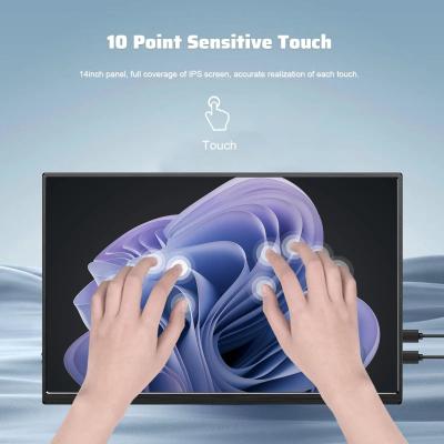 Cina Viaggi ultra-sottili Giochi 4k Monitor portatile touchscreen FHD Per smartphone in vendita