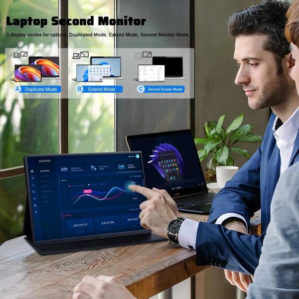 Quality Ultrathin travel Gaming 4k Portable Monitor Touchscreen FHD For Smart Phone for sale