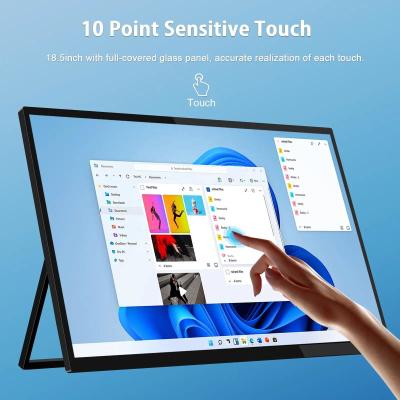 Cina Viaggio doppio 100Hz 144Hz Monitor portatile 4k touchscreen Per laptop PC telefono PS4 PS5 in vendita