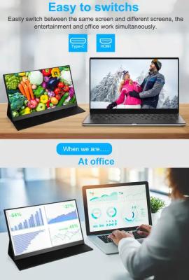China Mini HDMI Usb Tipo C Laptop External Screen Monitor portátil de 15,6 polegadas à venda