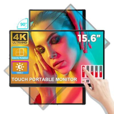 China Patenteado Slim Bezel Laptop tela externa 15,6 polegadas 4k Macbook monitor portátil à venda