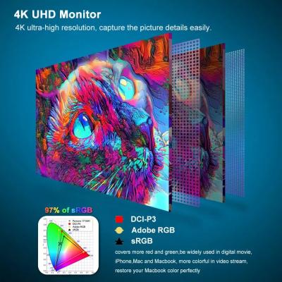 Cina Patentato Slim Bezel Laptop schermo esterno 15,6 pollici 4k Macbook monitor portatile in vendita
