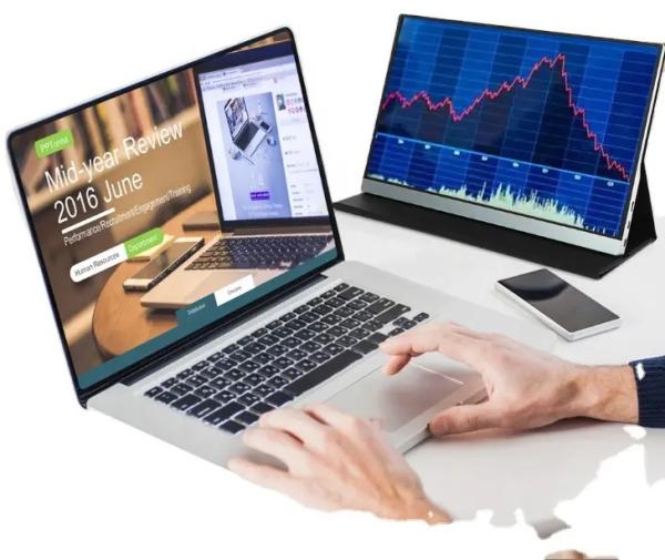 Quality ODM USB C Mini HDMI Gaming Portable LCD Display Liquid Crystal Dual Monitor for sale