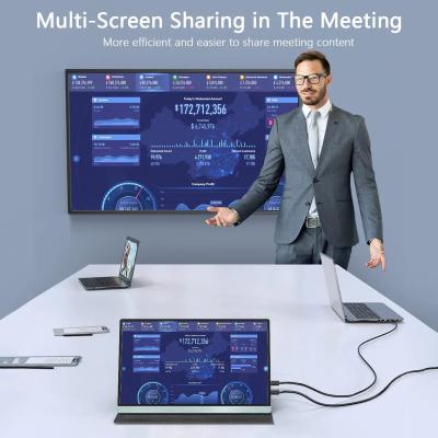 China Touchscreen Portable Travel LCD Monitor Extender hdmi 1920x1080 IPS Panel 14 Inch for sale