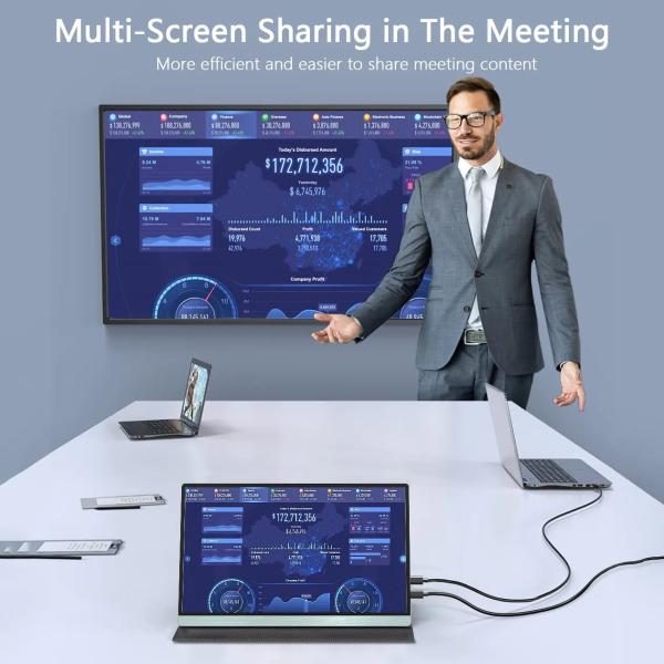 Quality Touchscreen Portable Travel LCD Monitor Extender hdmi 1920x1080 IPS Panel 14 for sale