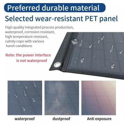 Cina all'aperto solare piegante portatile del silicio monocristallino dei pannelli solari 100w in vendita