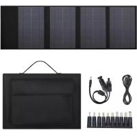 China 6.06A 120W Folding Solar Panel with Multiple Ports Slim Portable Camping Charger for sale