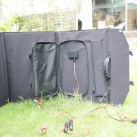China 23.6V 200W Portable Folding Solar Panel Overlapping Design for Camping for sale