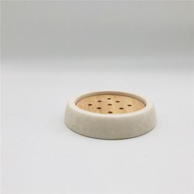 Cina SAGO Crema marmo accessori per il bagno Set di pietra naturale Dispensatore di sapone a goccia di marmo in vendita