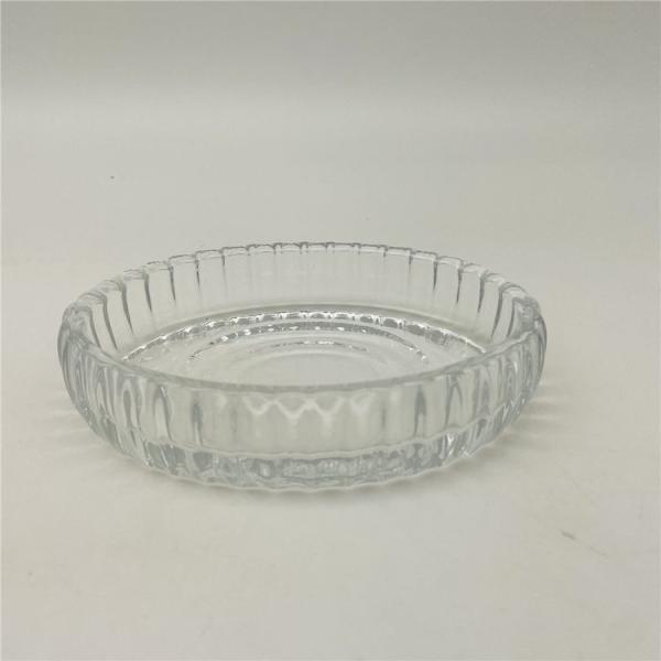 Quality Home Decoration Glass Bathroom Accessories Set With Vertical Stripe for sale