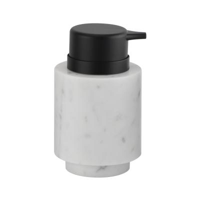 Cina Round Kalala White Marble Accessori da bagno Set Dispenser di Sapone di Marmo Set Con Basato in vendita