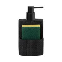 China 2N1 Polyresin Kitchen Soap Dispenser Multi-Function With Cloth Pattern for sale