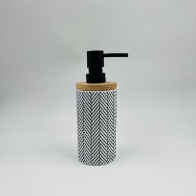 China White Polyresin Bathroom Products With Black Arrow Wood Part Household New Products for sale
