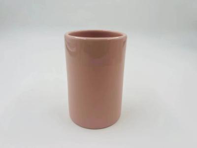 Cina Accessori di bagno in ceramica Set di forma rotonda Rosa Color Sapone vassoio per bagno in vendita