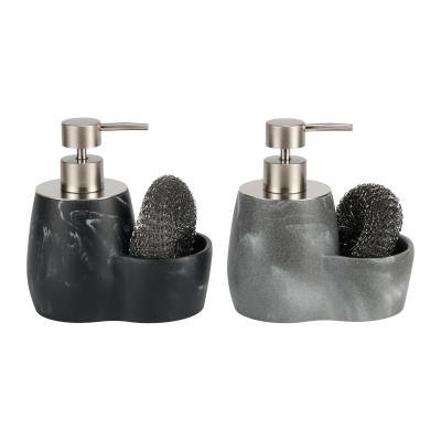 China 2N1 Sandtsone soap dispenser with Cleaning ball on side pocket utility caddy for sale