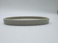 China Polyresin bathroom accessories set round with swirl stripe and wood accessories modern soap bottle tumbler for sale