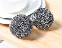 Quality Metal Scouring Ball 35g Stainless Steel Scourer With Household/kitchen Cleaning for sale