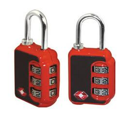 China TSA 3-digit travel bag zinc alloy lock for sale