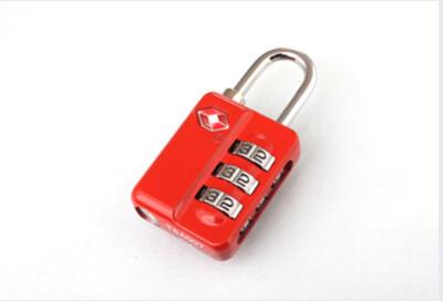China TSA 3-digit luggage zinc alloy lock for sale