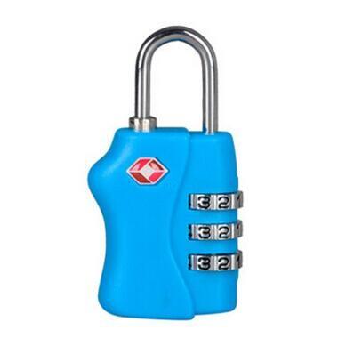 China blue lock PC material TSA travel lock& Fashion Design Tsa Luggage Lock& Tsa Bag Number Lock for sale