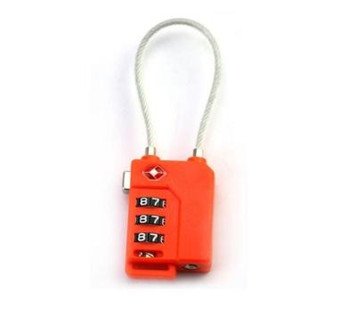 China Cable lock PC material TSA travel lock& Fashion Design Tsa Luggage Lock& Tsa Bag Number Lock for sale